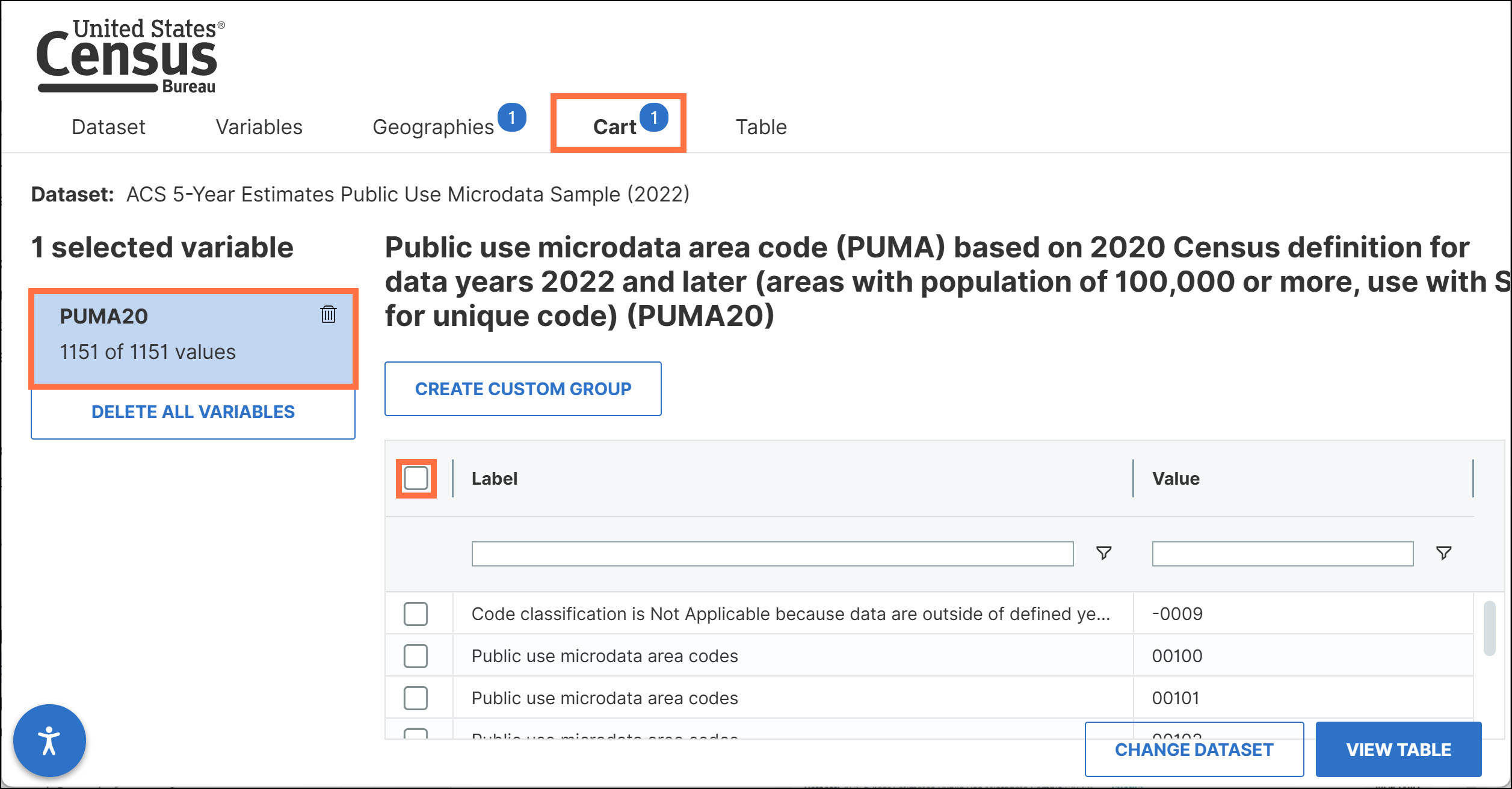 How Do I Select PUMAs on MDAT for ACS 5-Year Estimates with Dual ...