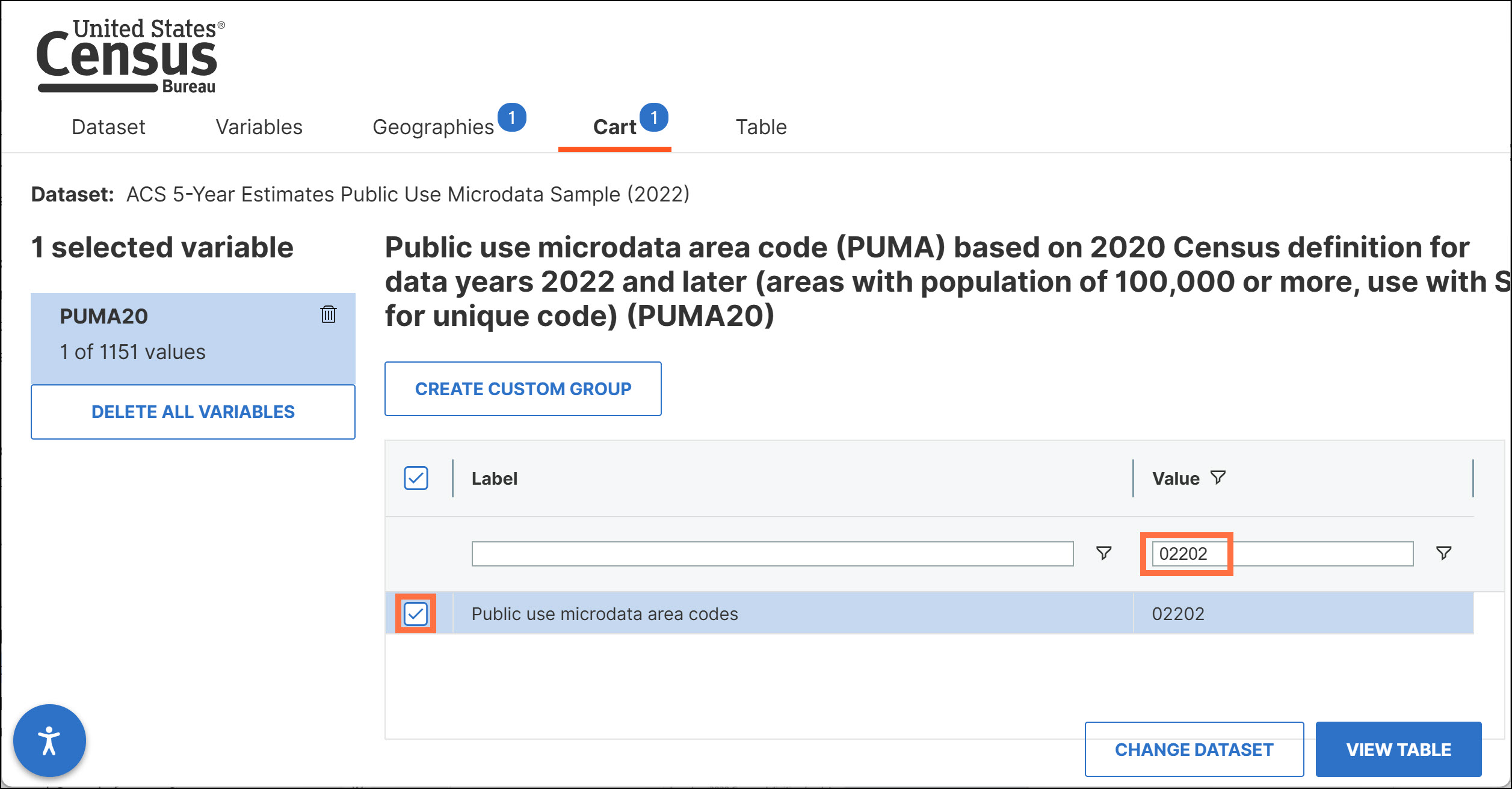 How Do I Select PUMAs on MDAT for ACS 5-Year Estimates with Dual ...