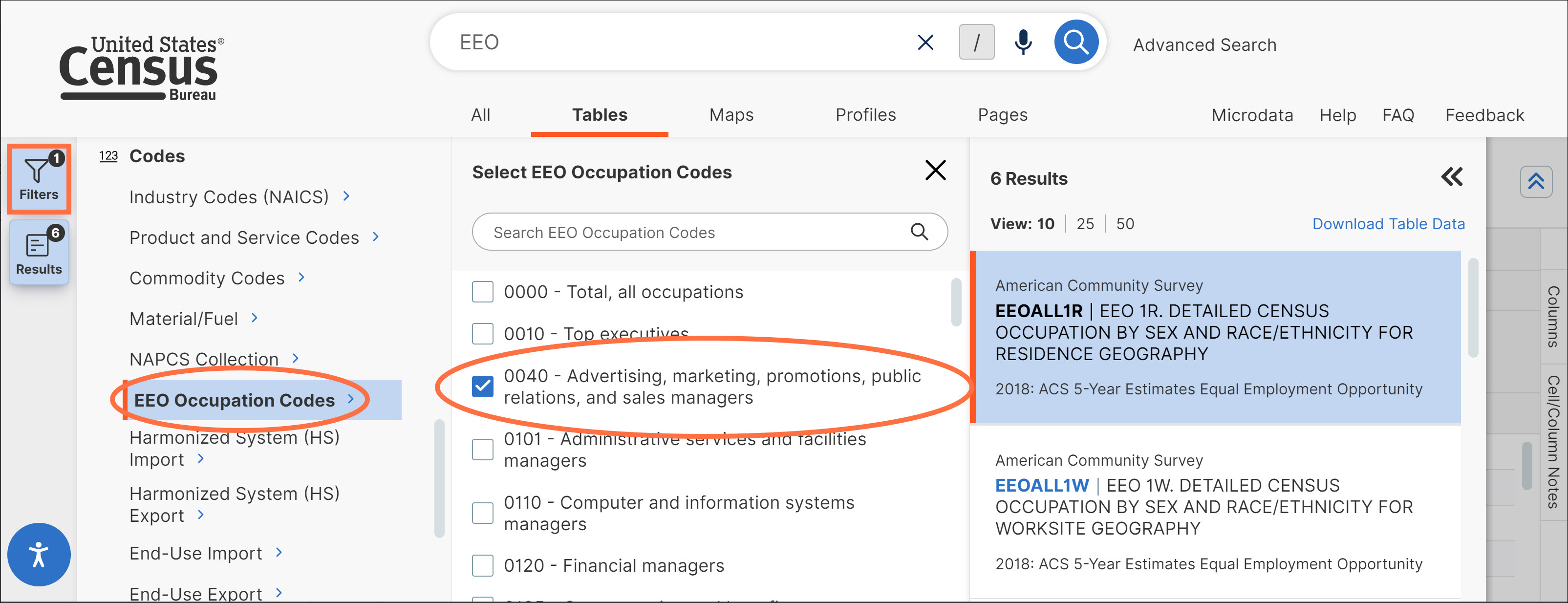 How can I access Equal Employment Opportunity (EEO) Tabulation data?