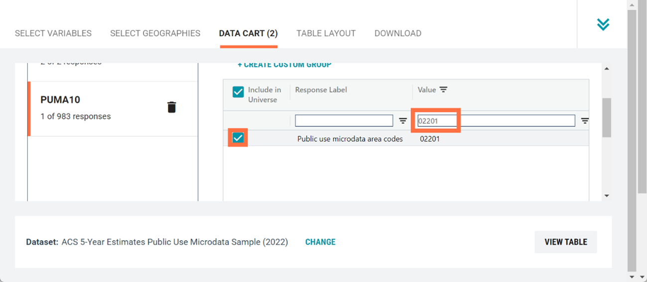 How Do I Select PUMAs on MDAT for ACS 5-Year Estimates with Dual ...