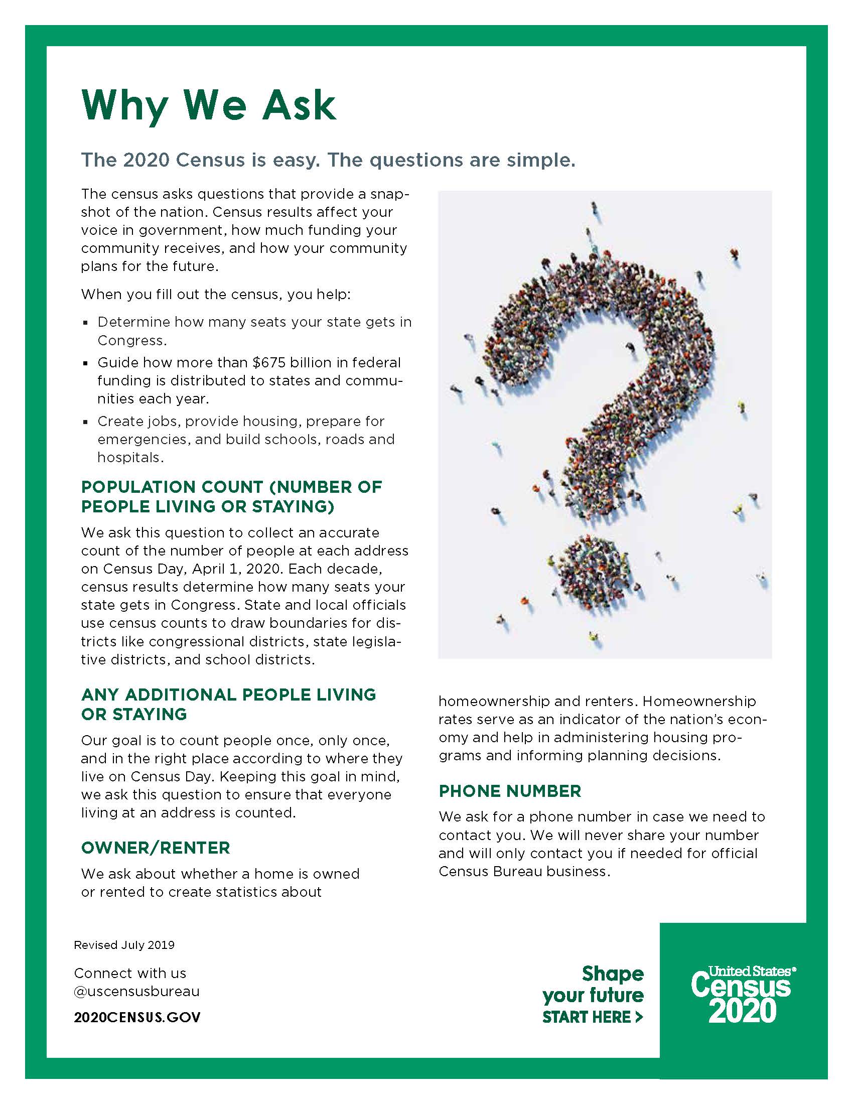 2020 Census Why We Ask