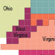 Cartograms of State Populations in 1890, 1950, and 2010