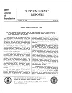 1960 Census: Industry of the Experienced Civilian Labor Force