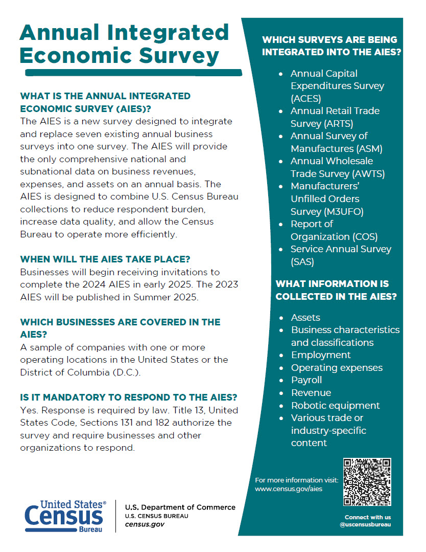 Annual Integrated Economic Survey Flyer